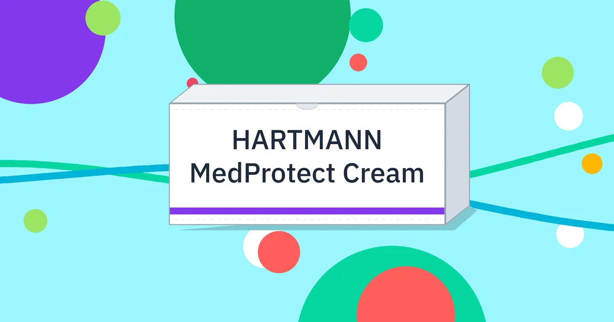 Symbolbild: Packung mit der Aufschrift HARTMANN MedProtect Cream (PZN 19960665) – Verfügbarkeit und Bezug in Apotheken in Frankfurt am Main