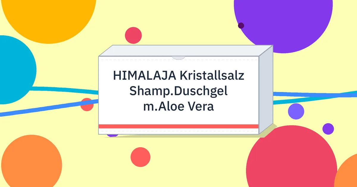 Symbolbild: Packung mit der Aufschrift HIMALAJA Kristallsalz Shamp.Duschgel m.Aloe Vera (PZN 02240961) – Verfügbarkeit und Bezug in Apotheken in Frankfurt am Main
