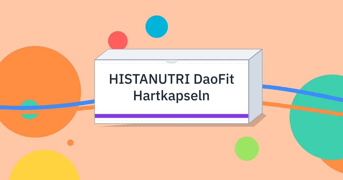 Symbolbild: Packung mit der Aufschrift HISTANUTRI DaoFit Hartkapseln (PZN 20306505) – Verfügbarkeit und Bezug in Apotheken in Frankfurt am Main