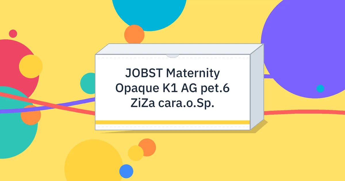Symbolbild: Packung mit der Aufschrift JOBST Maternity Opaque K1 AG pet.6 ZiZa cara.o.Sp. (PZN 15850247) – Verfügbarkeit und Bezug in Apotheken in Frankfurt am Main