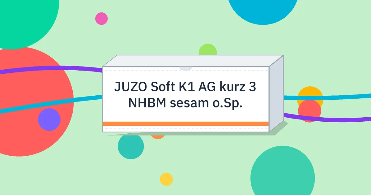 Symbolbild: Packung mit der Aufschrift JUZO Soft K1 AG kurz 3 NHBM sesam o.Sp. (PZN 14995268) – Verfügbarkeit und Bezug in Apotheken in Frankfurt am Main