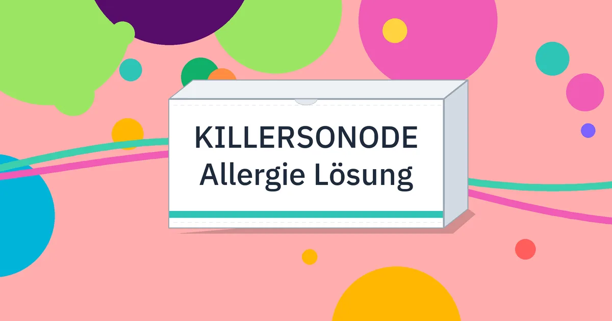 Symbolbild: Packung mit der Aufschrift KILLERSONODE Allergie Lösung (PZN 17880726) – Verfügbarkeit und Bezug in Apotheken in Frankfurt am Main
