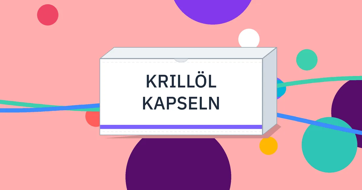 Symbolbild: Packung mit der Aufschrift KRILLÖL KAPSELN (PZN 18427331) – Verfügbarkeit und Bezug in Apotheken in Frankfurt am Main