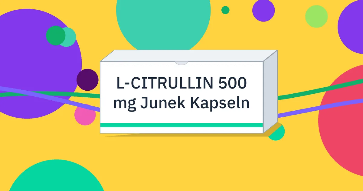 Symbolbild: Packung mit der Aufschrift L-CITRULLIN 500 mg Junek Kapseln (PZN 07073284) – Verfügbarkeit und Bezug in Apotheken in Frankfurt am Main