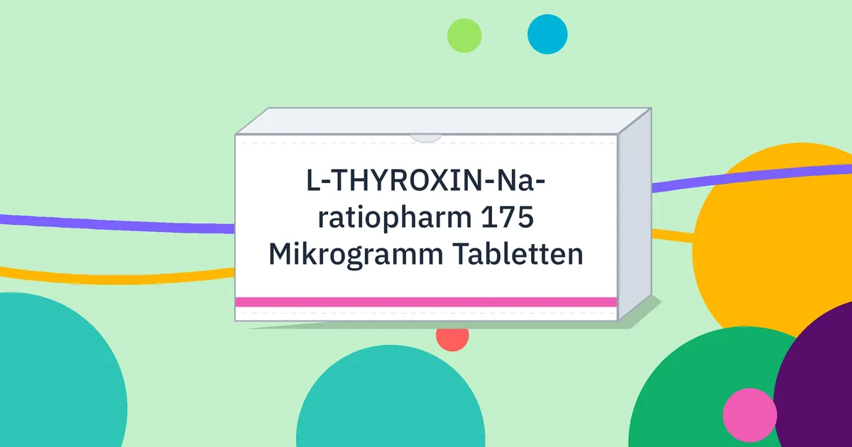 Symbolbild: Packung mit der Aufschrift L-THYROXIN-Na-ratiopharm 175 Mikrogramm Tabletten (PZN 10089774) – Verfügbarkeit und Bezug in Apotheken in Frankfurt am Main