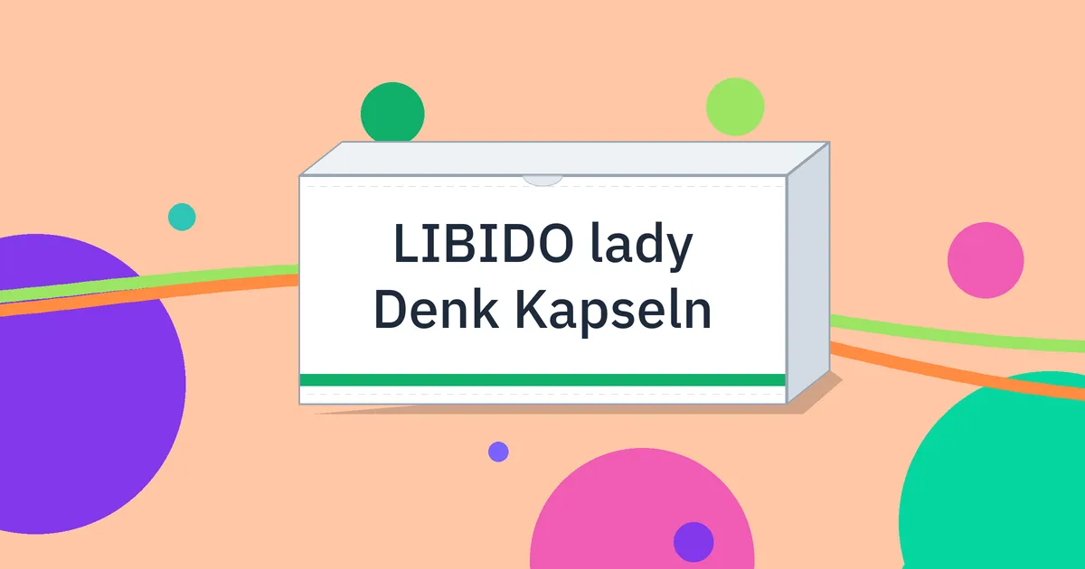 Symbolbild: Packung mit der Aufschrift LIBIDO lady Denk Kapseln (PZN 12444133) – Verfügbarkeit und Bezug in Apotheken in Frankfurt am Main