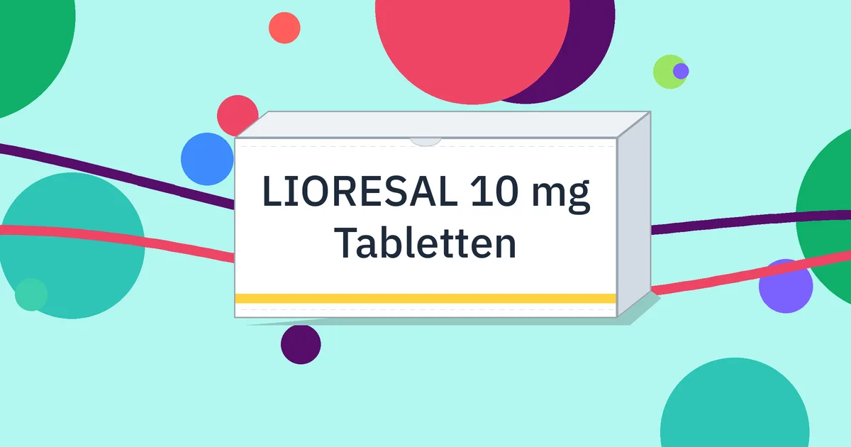 Symbolbild: Packung mit der Aufschrift LIORESAL 10 mg Tabletten (PZN 04959194) – Verfügbarkeit und Bezug in Apotheken in Frankfurt am Main