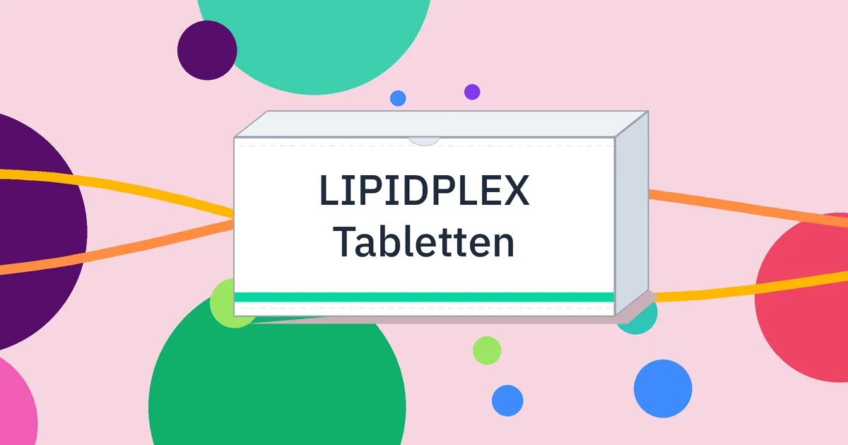 Symbolbild: Packung mit der Aufschrift LIPIDPLEX Tabletten (PZN 17016235) – Verfügbarkeit und Bezug in Apotheken in Frankfurt am Main