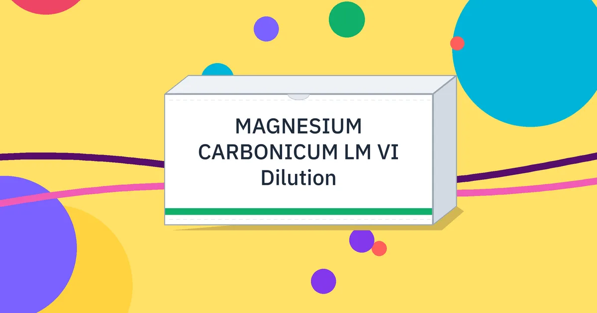 Symbolbild: Packung mit der Aufschrift MAGNESIUM CARBONICUM LM VI Dilution (PZN 02668707) – Verfügbarkeit und Bezug in Apotheken in Frankfurt am Main