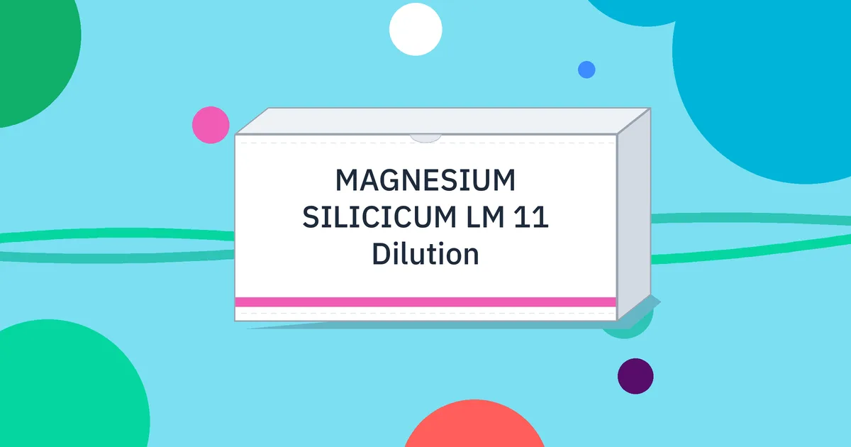 Symbolbild: Packung mit der Aufschrift MAGNESIUM SILICICUM LM 11 Dilution (PZN 12939627) – Verfügbarkeit und Bezug in Apotheken in Frankfurt am Main