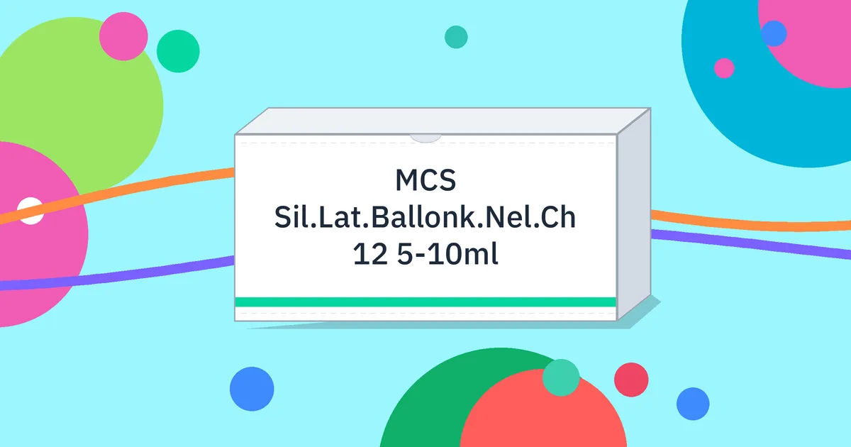 Symbolbild: Packung mit der Aufschrift MCS Sil.Lat.Ballonk.Nel.Ch 12 5-10ml (PZN 04797461) – Verfügbarkeit und Bezug in Apotheken in Frankfurt am Main
