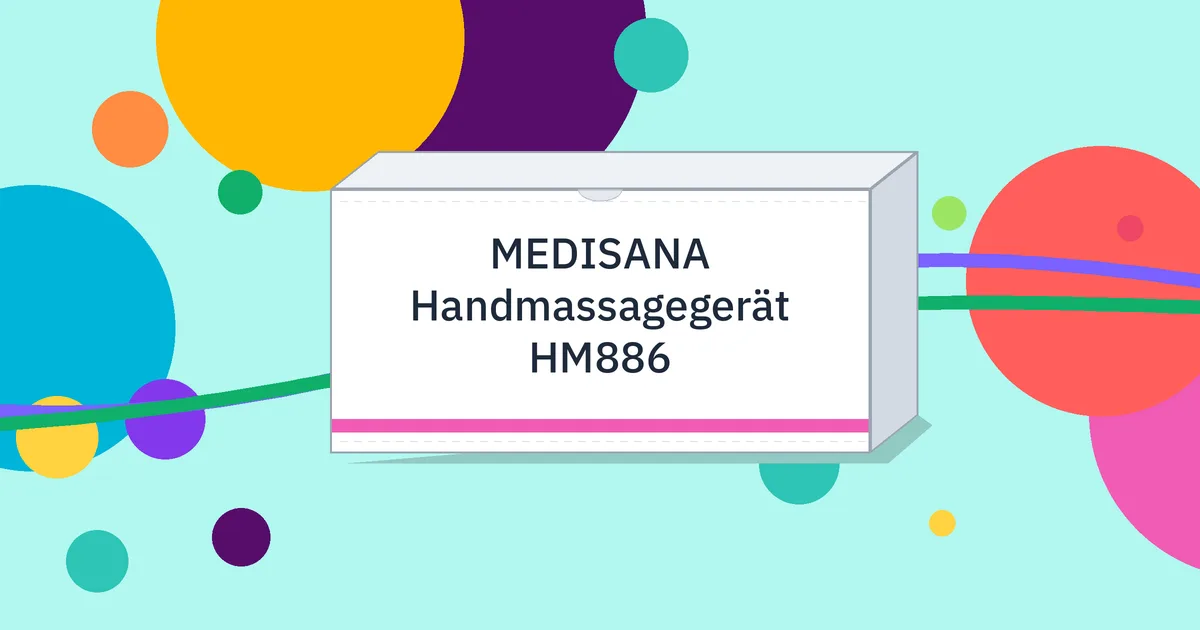 Symbolbild: Packung mit der Aufschrift MEDISANA Handmassagegerät HM886 (PZN 18132707) – Verfügbarkeit und Bezug in Apotheken in Frankfurt am Main