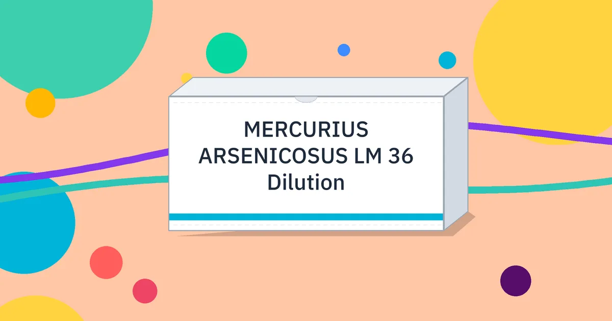 Symbolbild: Packung mit der Aufschrift MERCURIUS ARSENICOSUS LM 36 Dilution (PZN 13606313) – Verfügbarkeit und Bezug in Apotheken in Frankfurt am Main