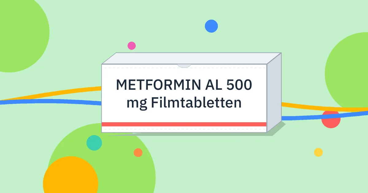 Symbolbild: Packung mit der Aufschrift METFORMIN AL 500 mg Filmtabletten (PZN 05481263) – Verfügbarkeit und Bezug in Apotheken in Frankfurt am Main