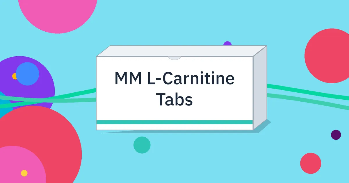 Symbolbild: Packung mit der Aufschrift MM L-Carnitine Tabs (PZN 13623978) – Verfügbarkeit und Bezug in Apotheken in Frankfurt am Main