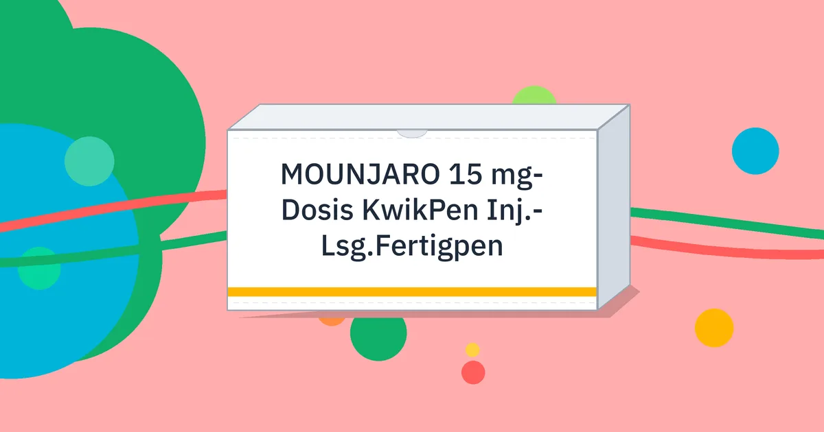 Symbolbild: Packung mit der Aufschrift MOUNJARO 15 mg-Dosis KwikPen Inj.-Lsg.Fertigpen (PZN 20192467) – Verfügbarkeit und Bezug in Apotheken in Frankfurt am Main