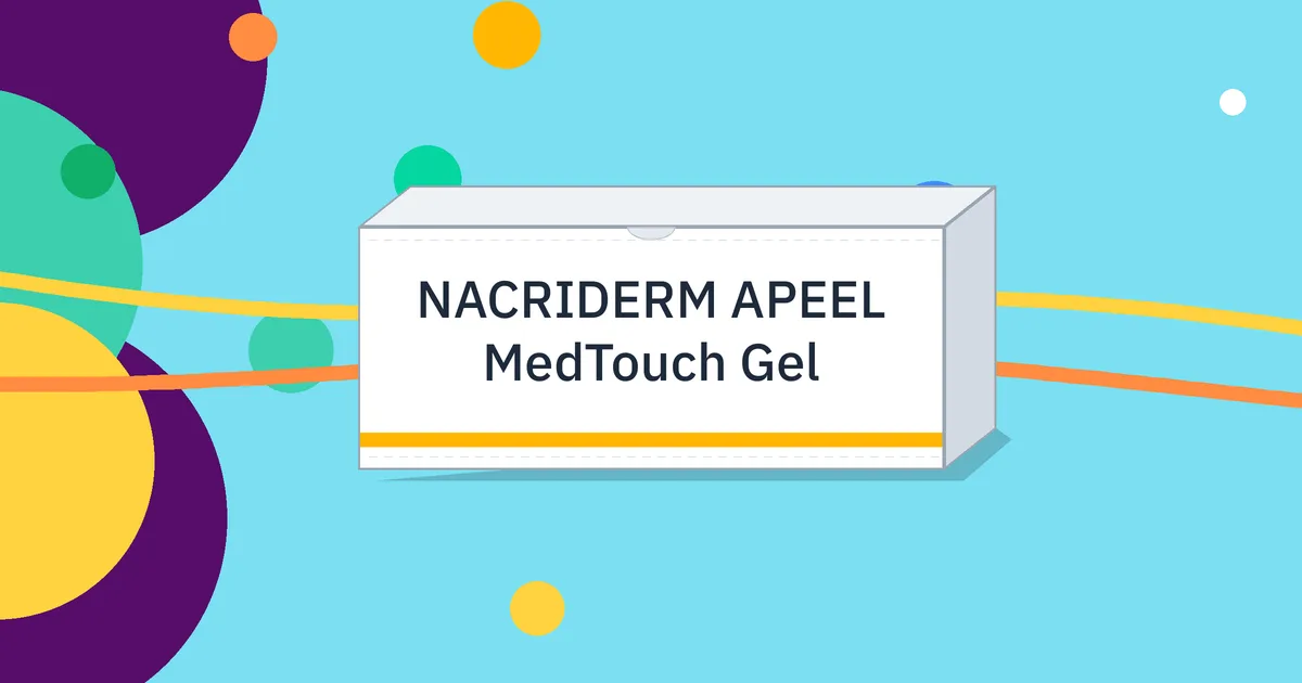 Symbolbild: Packung mit der Aufschrift NACRIDERM APEEL MedTouch Gel (PZN 10519513) – Verfügbarkeit und Bezug in Apotheken in Frankfurt am Main