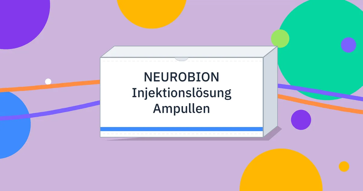 Symbolbild: Packung mit der Aufschrift NEUROBION Injektionslösung Ampullen (PZN 19215335) – Verfügbarkeit und Bezug in Apotheken in Frankfurt am Main