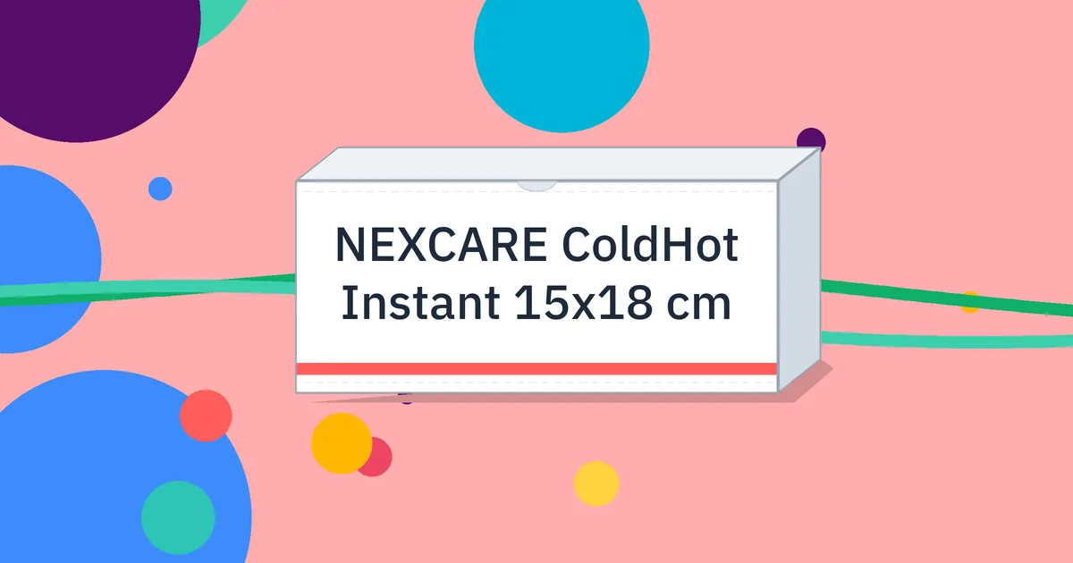 Symbolbild: Packung mit der Aufschrift NEXCARE ColdHot Instant 15x18 cm (PZN 08873029) – Verfügbarkeit und Bezug in Apotheken in Frankfurt am Main