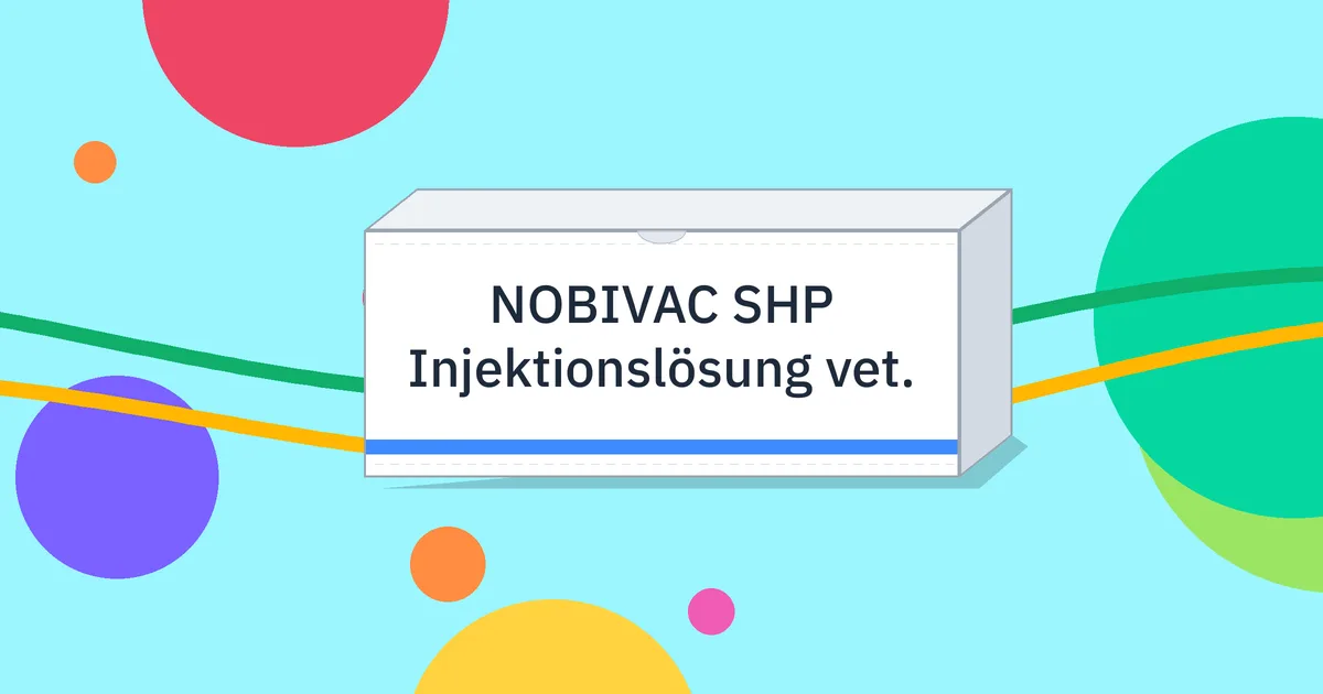 Symbolbild: Packung mit der Aufschrift NOBIVAC SHP Injektionslösung vet. (PZN 01431386) – Verfügbarkeit und Bezug in Apotheken in Frankfurt am Main