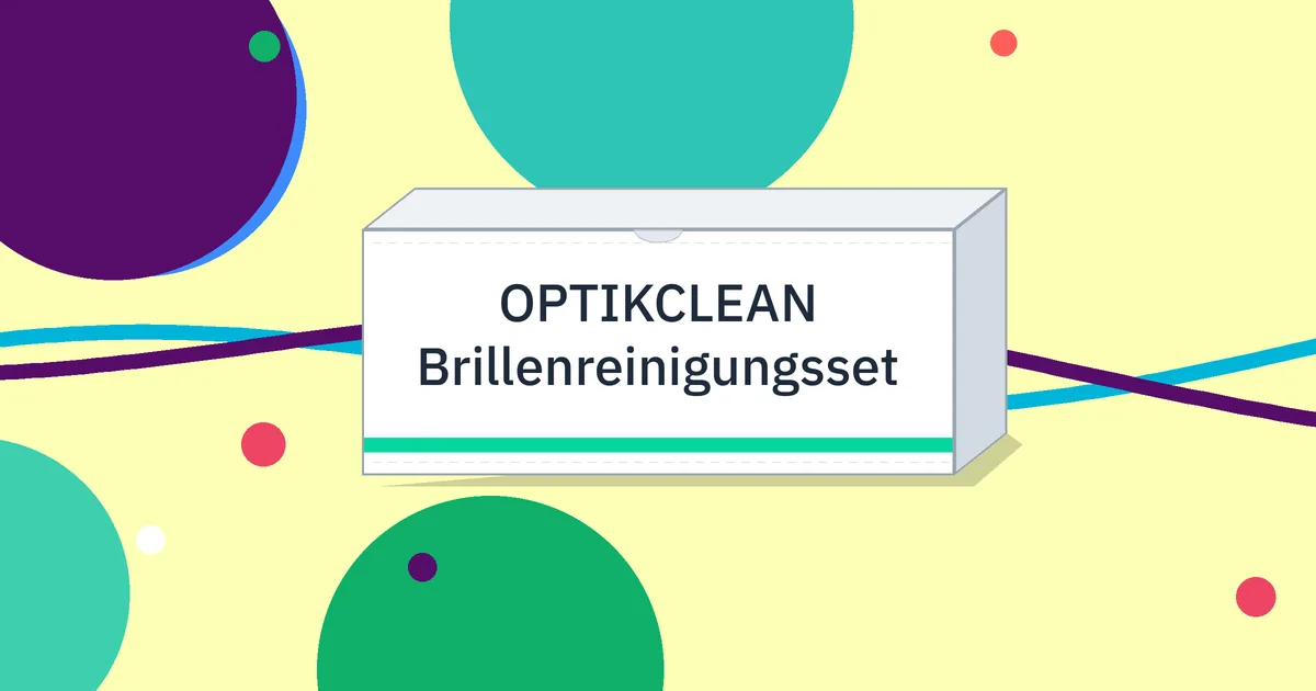 Symbolbild: Packung mit der Aufschrift OPTIKCLEAN Brillenreinigungsset (PZN 10189174) – Verfügbarkeit und Bezug in Apotheken in Frankfurt am Main