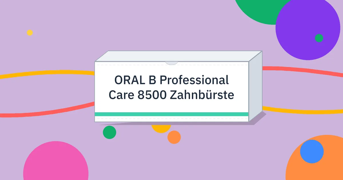 Symbolbild: Packung mit der Aufschrift ORAL B Professional Care 8500 Zahnbürste (PZN 01743186) – Verfügbarkeit und Bezug in Apotheken in Frankfurt am Main