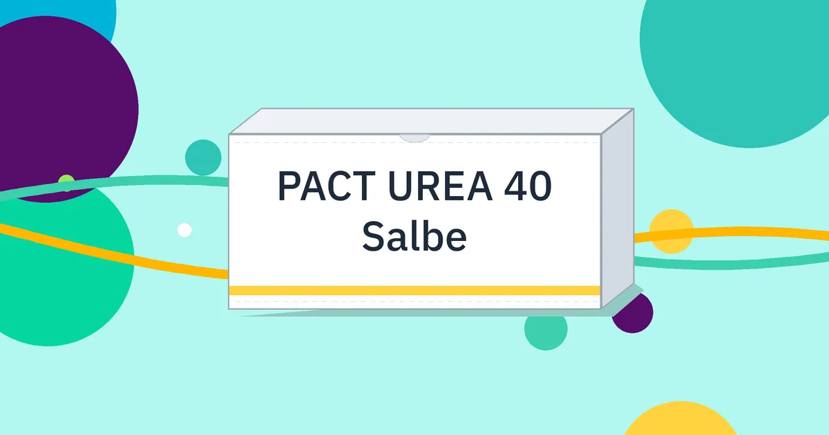 Symbolbild: Packung mit der Aufschrift PACT UREA 40 Salbe (PZN 10382557) – Verfügbarkeit und Bezug in Apotheken in Frankfurt am Main