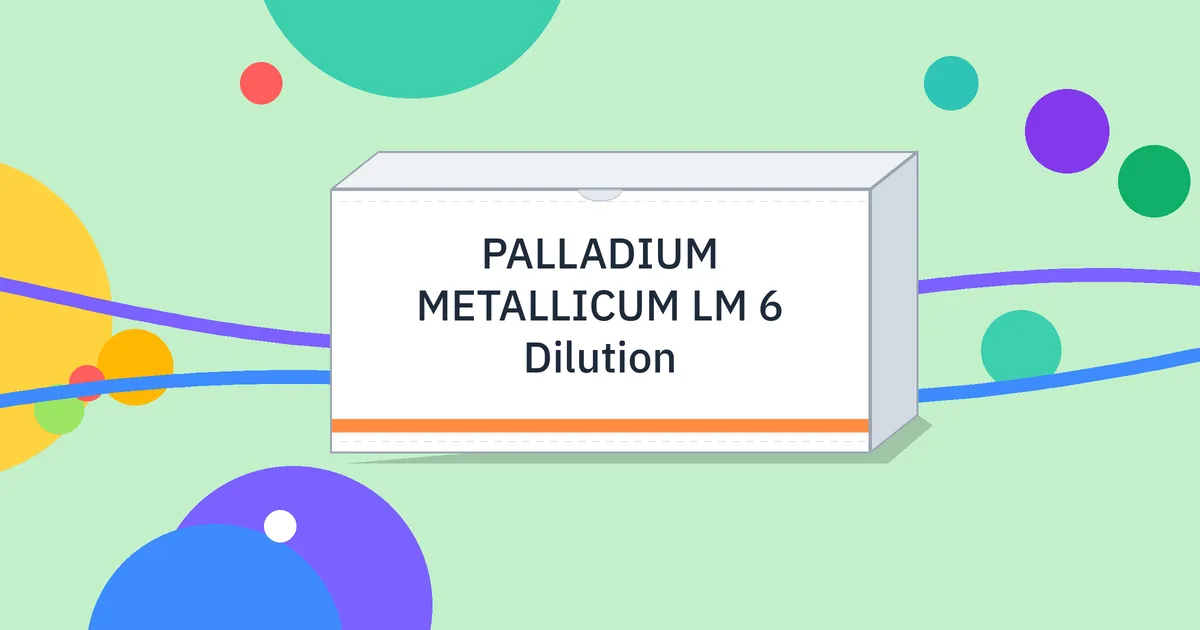 Symbolbild: Packung mit der Aufschrift PALLADIUM METALLICUM LM 6 Dilution (PZN 12975304) – Verfügbarkeit und Bezug in Apotheken in Frankfurt am Main