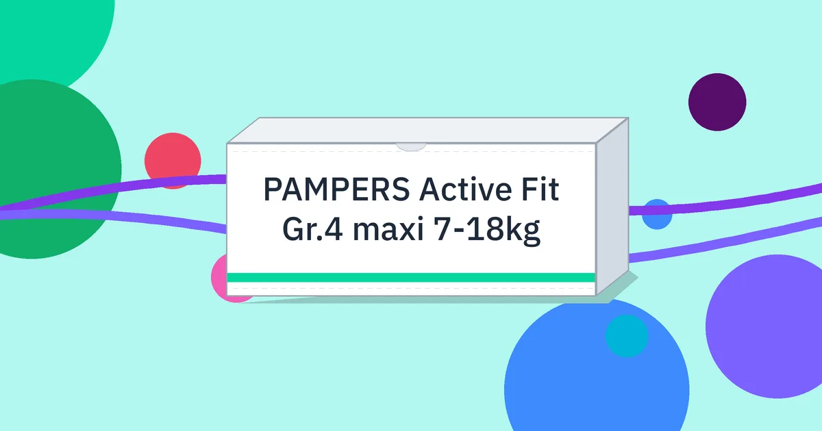 Symbolbild: Packung mit der Aufschrift PAMPERS Active Fit Gr.4 maxi 7-18kg (PZN 09519212) – Verfügbarkeit und Bezug in Apotheken in Frankfurt am Main
