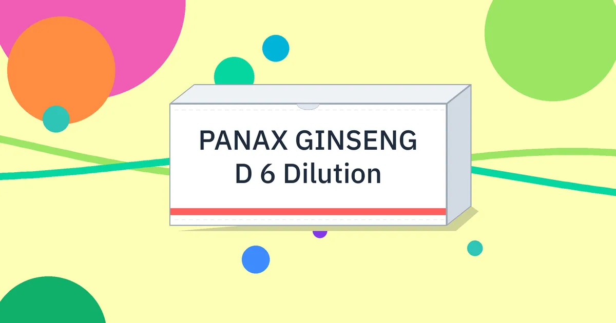 Symbolbild: Packung mit der Aufschrift PANAX GINSENG D 6 Dilution (PZN 04246577) – Verfügbarkeit und Bezug in Apotheken in Frankfurt am Main