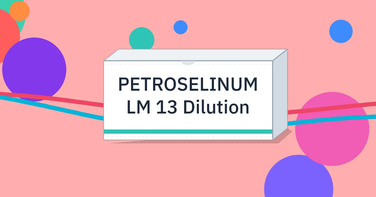 Symbolbild: Packung mit der Aufschrift PETROSELINUM LM 13 Dilution (PZN 13636024) – Verfügbarkeit und Bezug in Apotheken in Frankfurt am Main