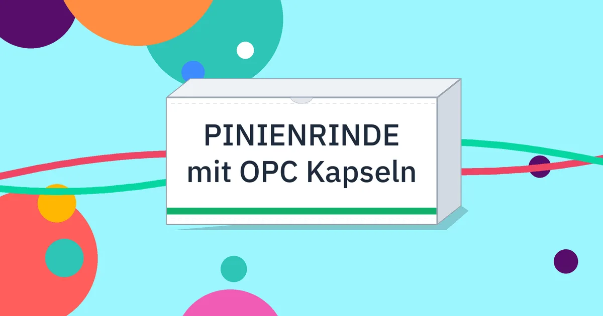Symbolbild: Packung mit der Aufschrift PINIENRINDE mit OPC Kapseln (PZN 10321490) – Verfügbarkeit und Bezug in Apotheken in Frankfurt am Main