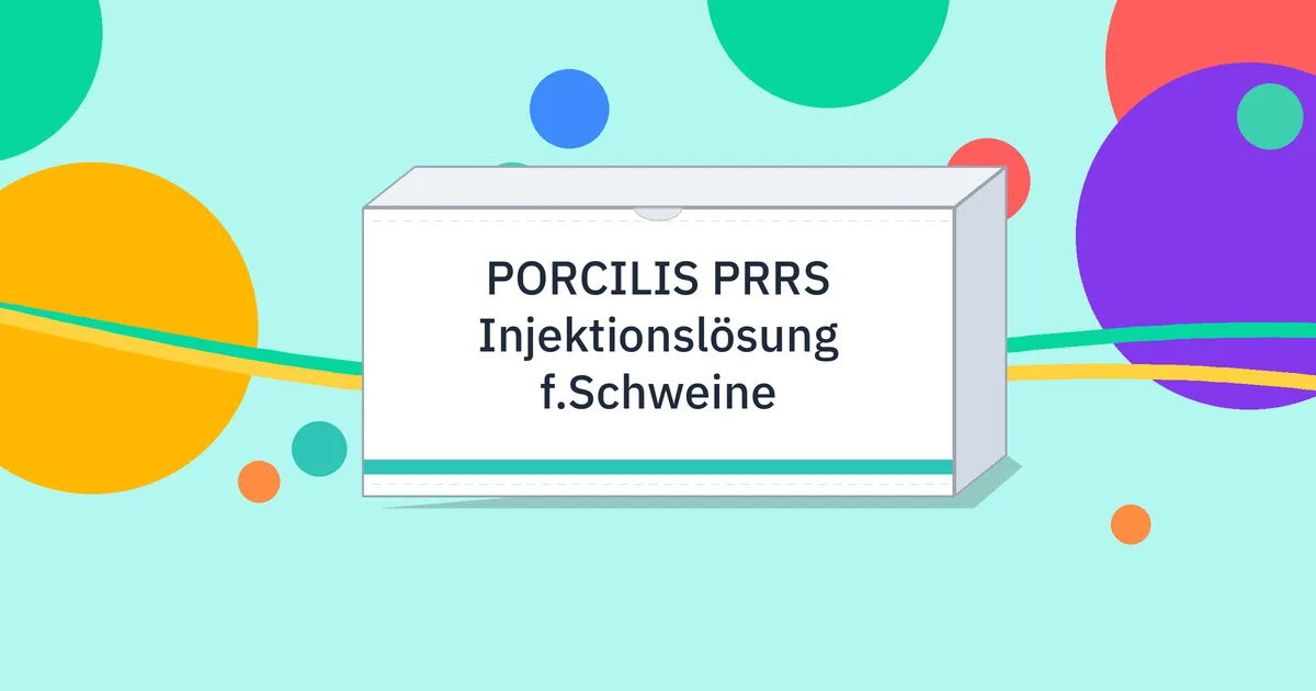 Symbolbild: Packung mit der Aufschrift PORCILIS PRRS Injektionslösung f.Schweine (PZN 01693028) – Verfügbarkeit und Bezug in Apotheken in Frankfurt am Main