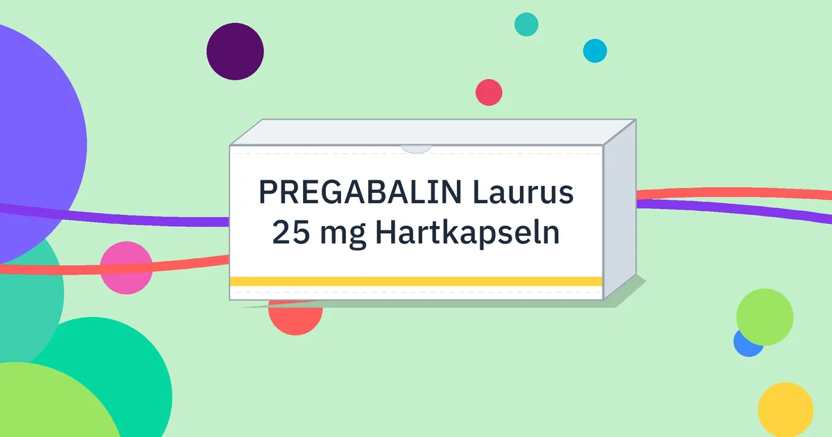 Symbolbild: Packung mit der Aufschrift PREGABALIN Laurus 25 mg Hartkapseln (PZN 16240982) – Verfügbarkeit und Bezug in Apotheken in Frankfurt am Main