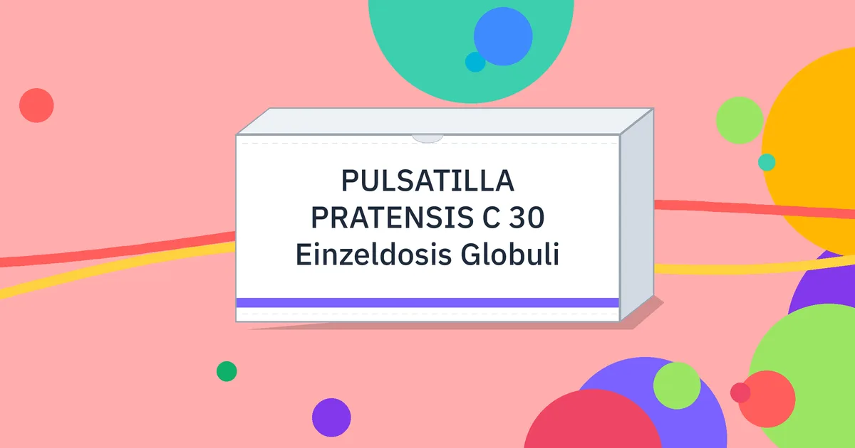 Symbolbild: Packung mit der Aufschrift PULSATILLA PRATENSIS C 30 Einzeldosis Globuli (PZN 01542625) – Verfügbarkeit und Bezug in Apotheken in Frankfurt am Main