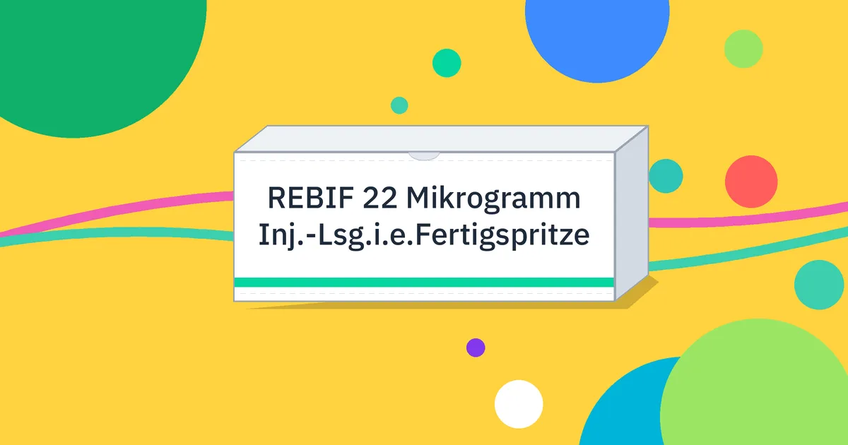 Symbolbild: Packung mit der Aufschrift REBIF 22 Mikrogramm Inj.-Lsg.i.e.Fertigspritze (PZN 03247669) – Verfügbarkeit und Bezug in Apotheken in Frankfurt am Main