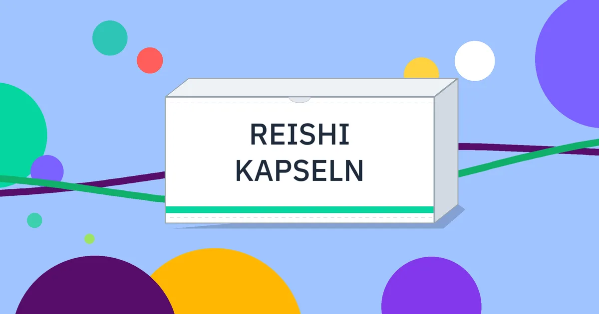Symbolbild: Packung mit der Aufschrift REISHI KAPSELN (PZN 07749184) – Verfügbarkeit und Bezug in Apotheken in Frankfurt am Main
