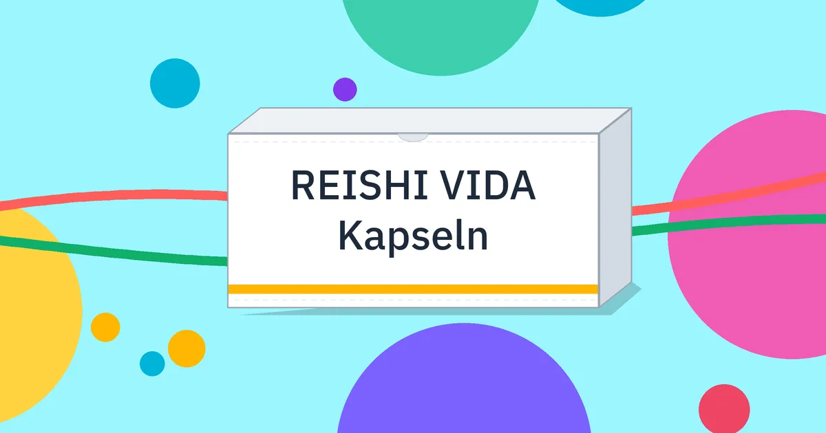 Symbolbild: Packung mit der Aufschrift REISHI VIDA Kapseln (PZN 16530680) – Verfügbarkeit und Bezug in Apotheken in Frankfurt am Main