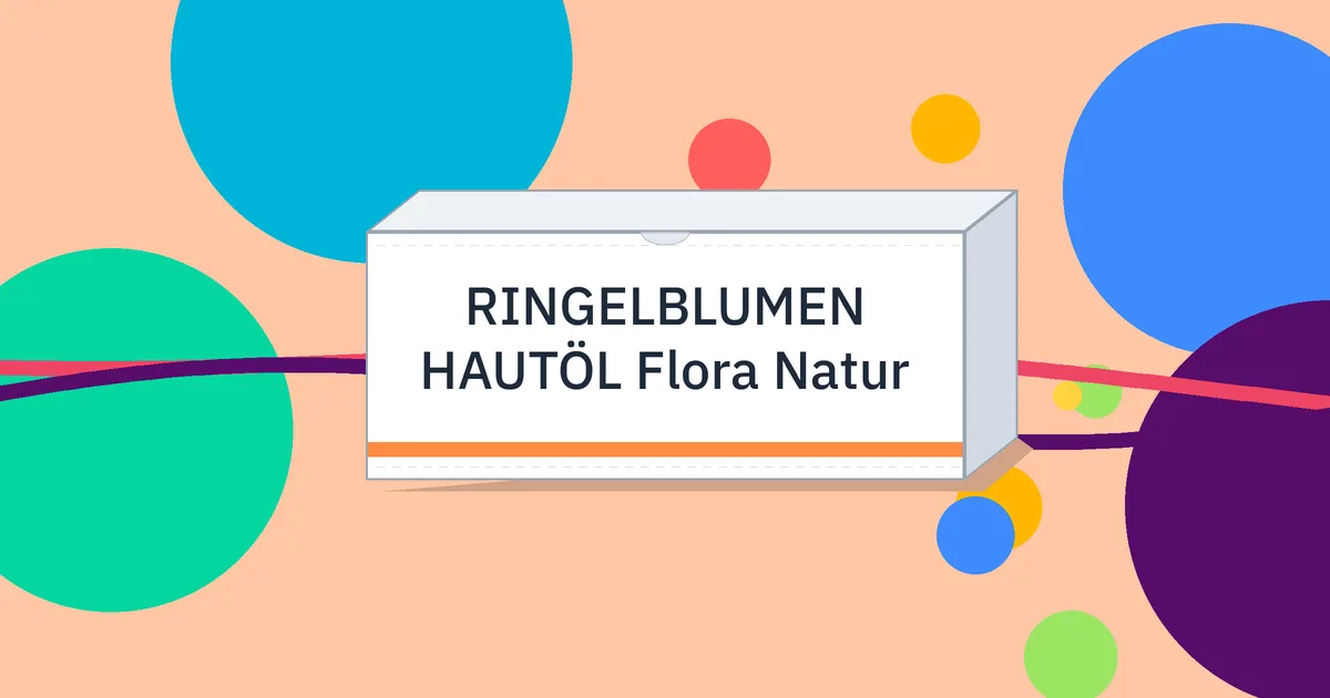 Symbolbild: Packung mit der Aufschrift RINGELBLUMEN HAUTÖL Flora Natur (PZN 04952890) – Verfügbarkeit und Bezug in Apotheken in Frankfurt am Main