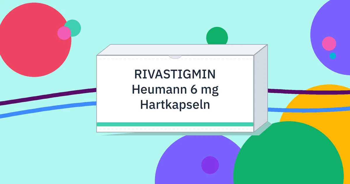 Symbolbild: Packung mit der Aufschrift RIVASTIGMIN Heumann 6 mg Hartkapseln (PZN 07406024) – Verfügbarkeit und Bezug in Apotheken in Frankfurt am Main