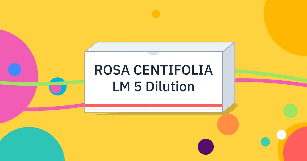 Symbolbild: Packung mit der Aufschrift ROSA CENTIFOLIA LM 5 Dilution (PZN 13055729) – Verfügbarkeit und Bezug in Apotheken in Frankfurt am Main
