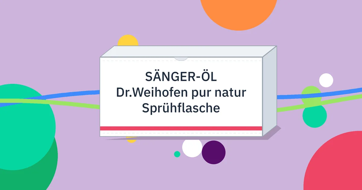 Symbolbild: Packung mit der Aufschrift SÄNGER-ÖL Dr.Weihofen pur natur Sprühflasche (PZN 01486068) – Verfügbarkeit und Bezug in Apotheken in Frankfurt am Main