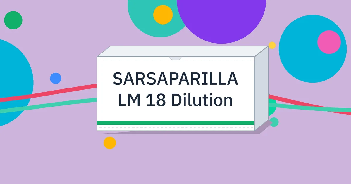 Symbolbild: Packung mit der Aufschrift SARSAPARILLA LM 18 Dilution (PZN 02603671) – Verfügbarkeit und Bezug in Apotheken in Frankfurt am Main