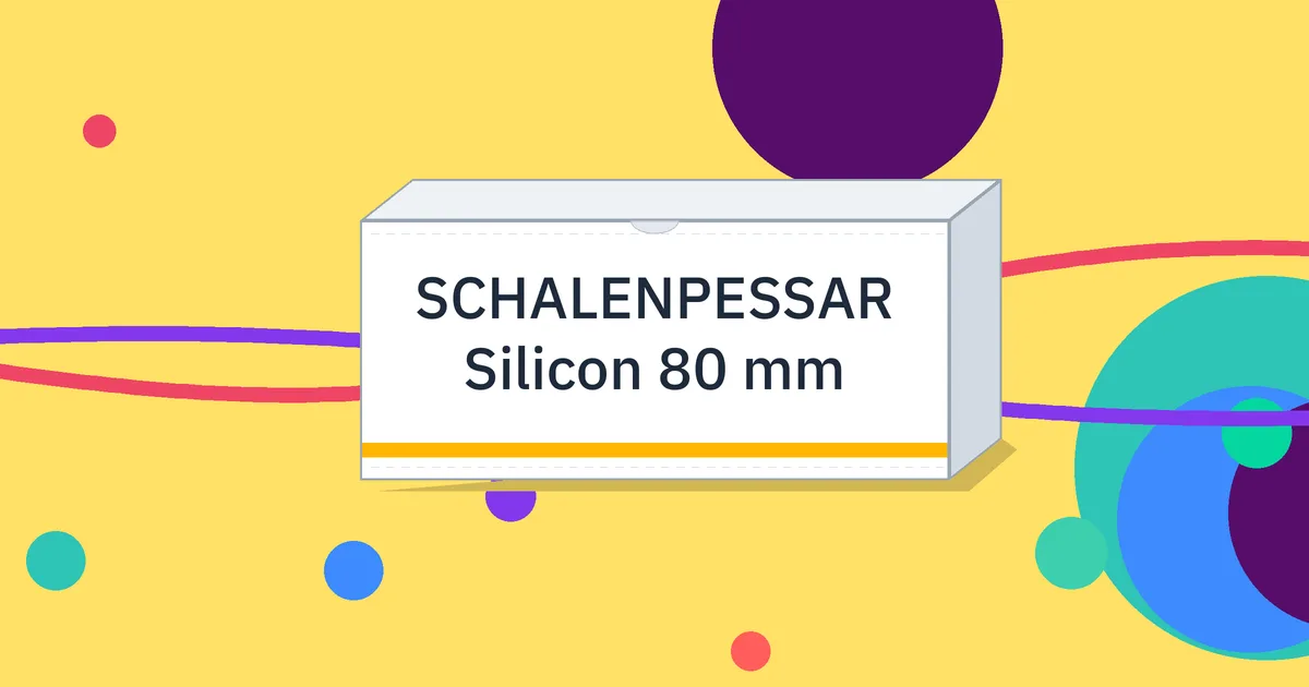 Symbolbild: Packung mit der Aufschrift SCHALENPESSAR Silicon 80 mm (PZN 07702685) – Verfügbarkeit und Bezug in Apotheken in Frankfurt am Main
