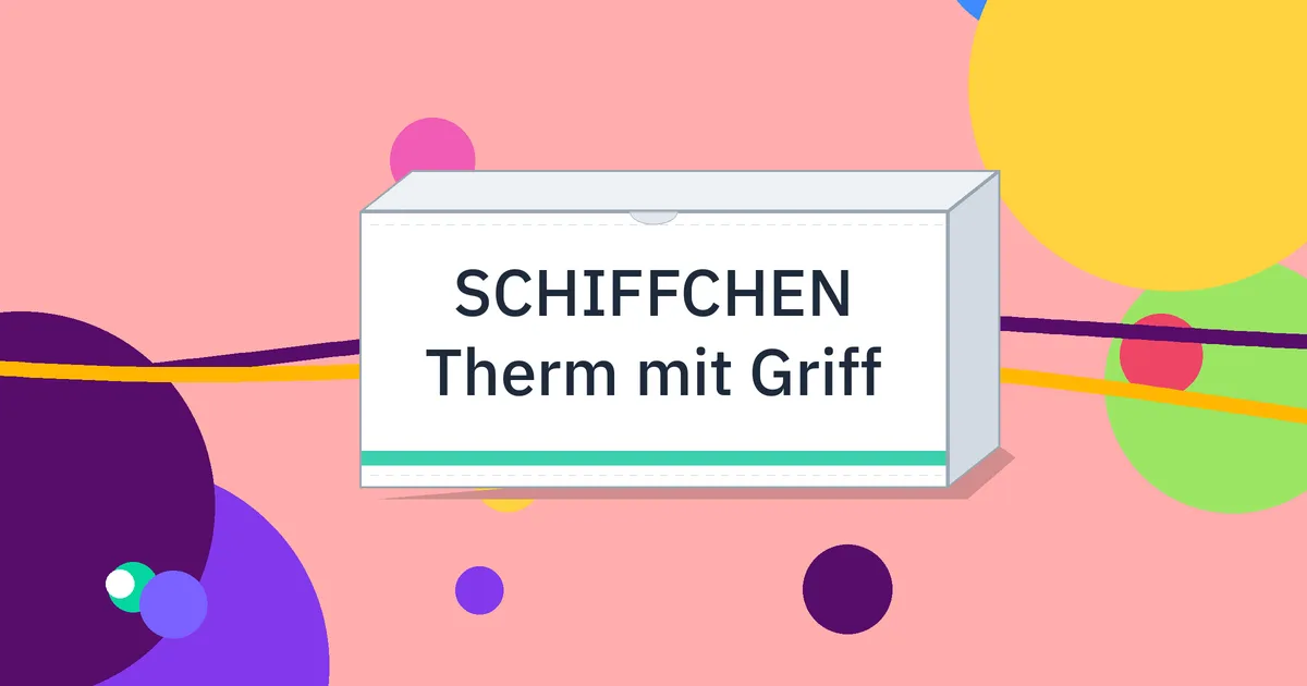 Symbolbild: Packung mit der Aufschrift SCHIFFCHEN Therm mit Griff (PZN 01739463) – Verfügbarkeit und Bezug in Apotheken in Frankfurt am Main