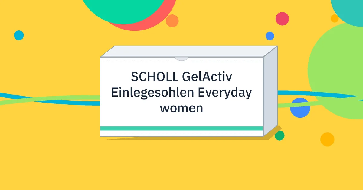 Symbolbild: Packung mit der Aufschrift SCHOLL GelActiv Einlegesohlen Everyday women (PZN 10820980) – Verfügbarkeit und Bezug in Apotheken in Frankfurt am Main