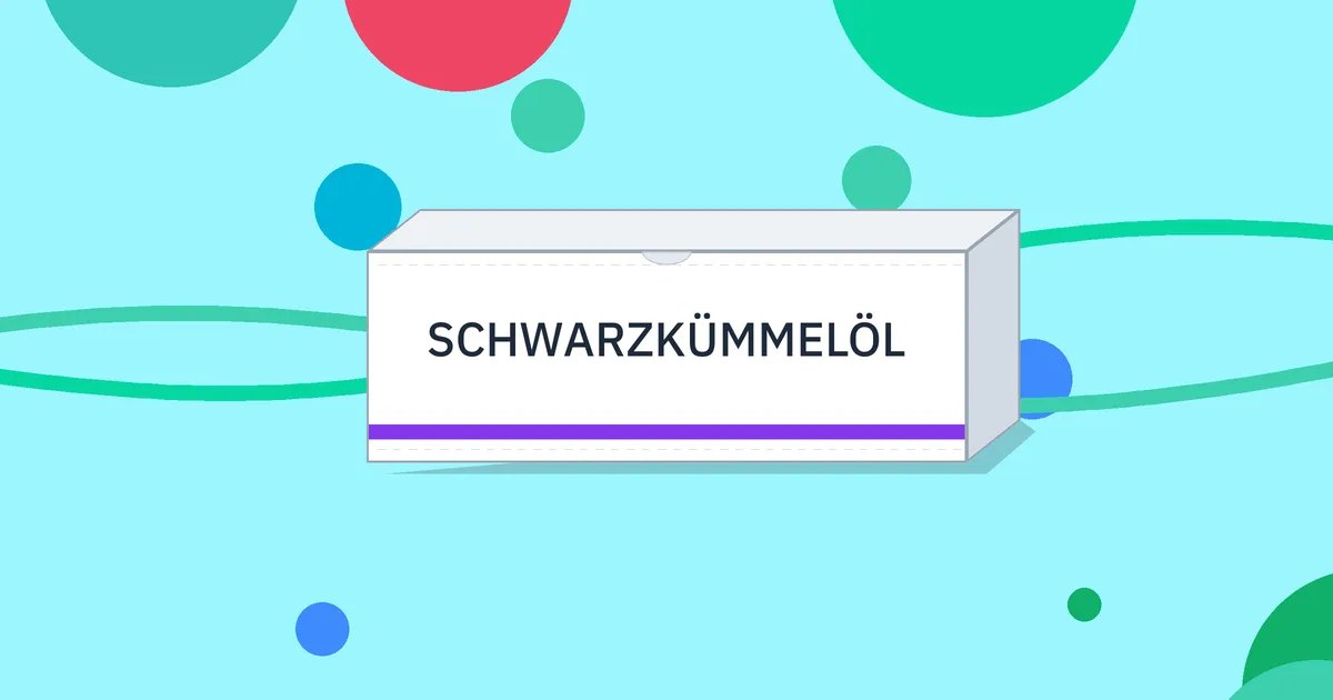Symbolbild: Packung mit der Aufschrift SCHWARZKÜMMELÖL (PZN 15240342) – Verfügbarkeit und Bezug in Apotheken in Frankfurt am Main