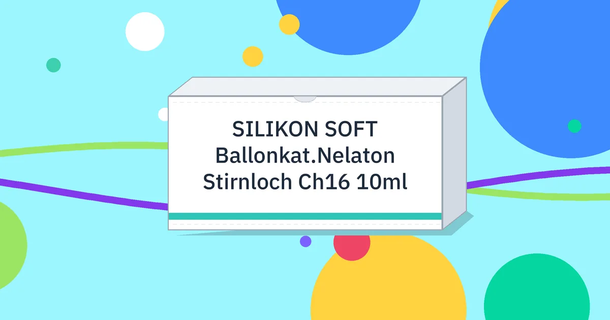 Symbolbild: Packung mit der Aufschrift SILIKON SOFT Ballonkat.Nelaton Stirnloch Ch16 10ml (PZN 16047328) – Verfügbarkeit und Bezug in Apotheken in Frankfurt am Main