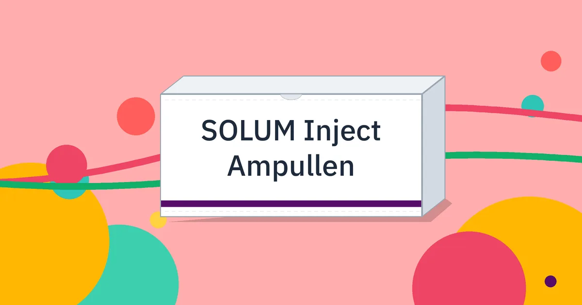 Symbolbild: Packung mit der Aufschrift SOLUM Inject Ampullen (PZN 00084741) – Verfügbarkeit und Bezug in Apotheken in Frankfurt am Main