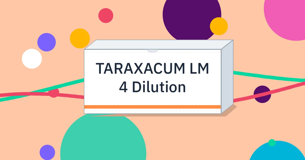 Symbolbild: Packung mit der Aufschrift TARAXACUM LM 4 Dilution (PZN 13214240) – Verfügbarkeit und Bezug in Apotheken in Frankfurt am Main